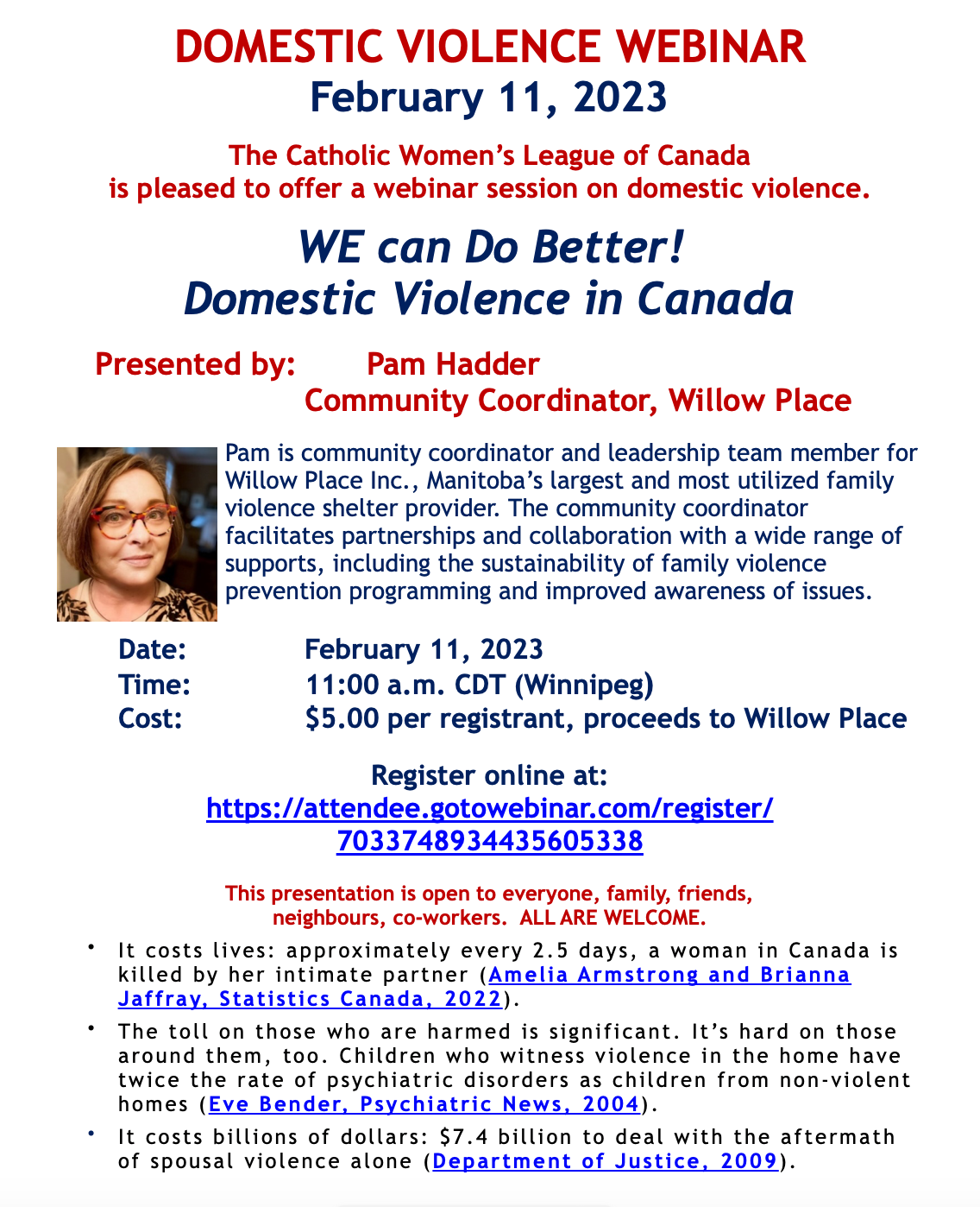 Domestic Violence Webinar - The Catholic Women's League of Canada