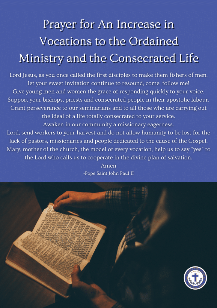 Prayer for An Increase in Vocations to the Ordained Ministry and the ...