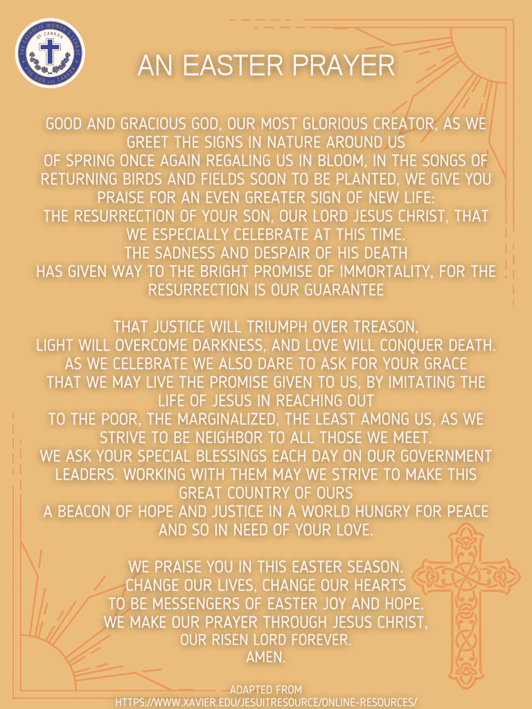 An Easter Prayer - The Catholic Women's League of Canada