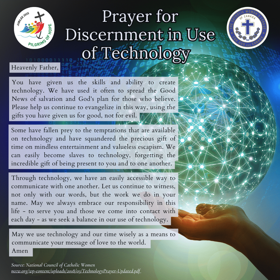 Prayer for Discernment in Use of Technology - The Catholic Women's ...